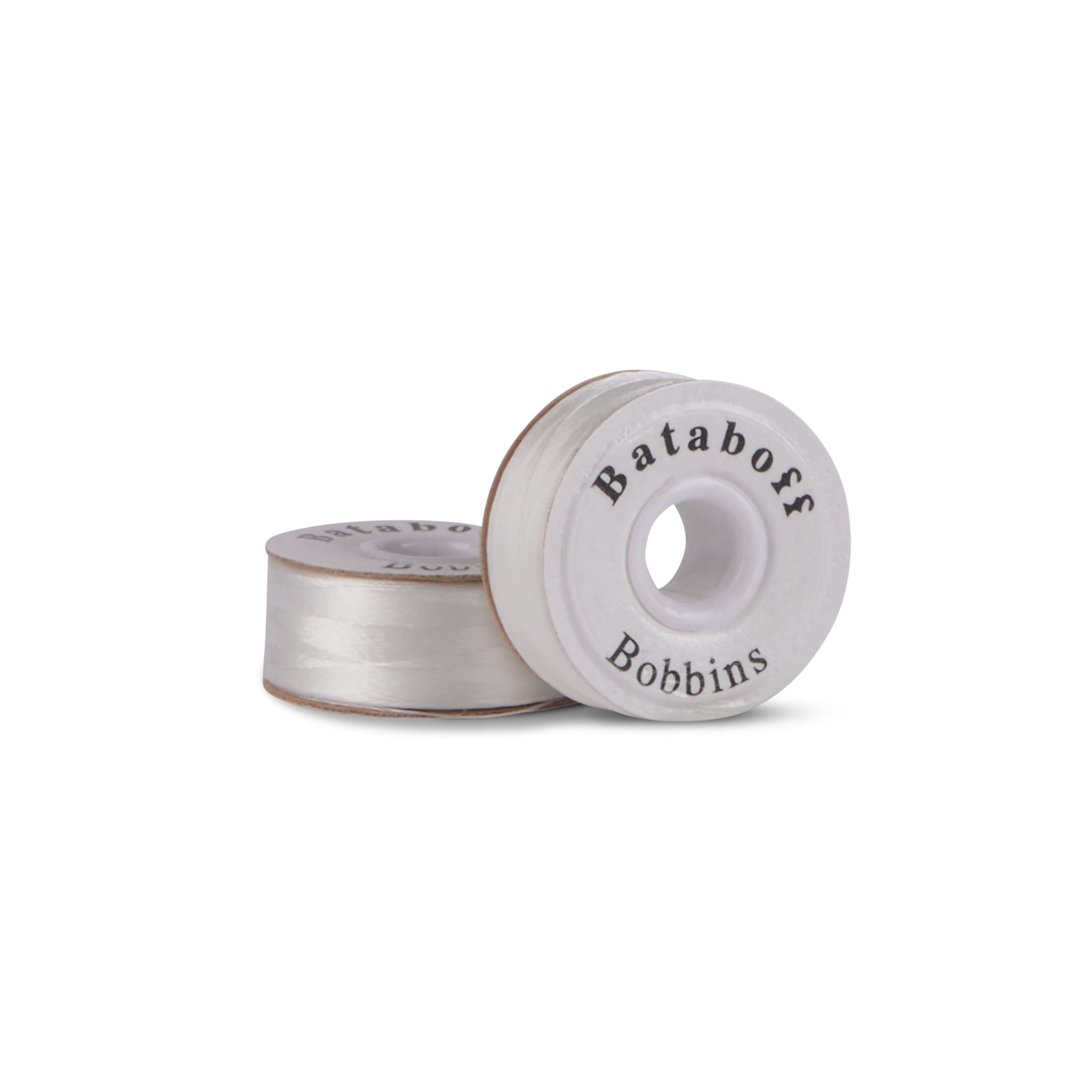 PAPERSIDED WHITE BATABOFF PRE-WOUND EMBROIDERY BOBBINS "L"